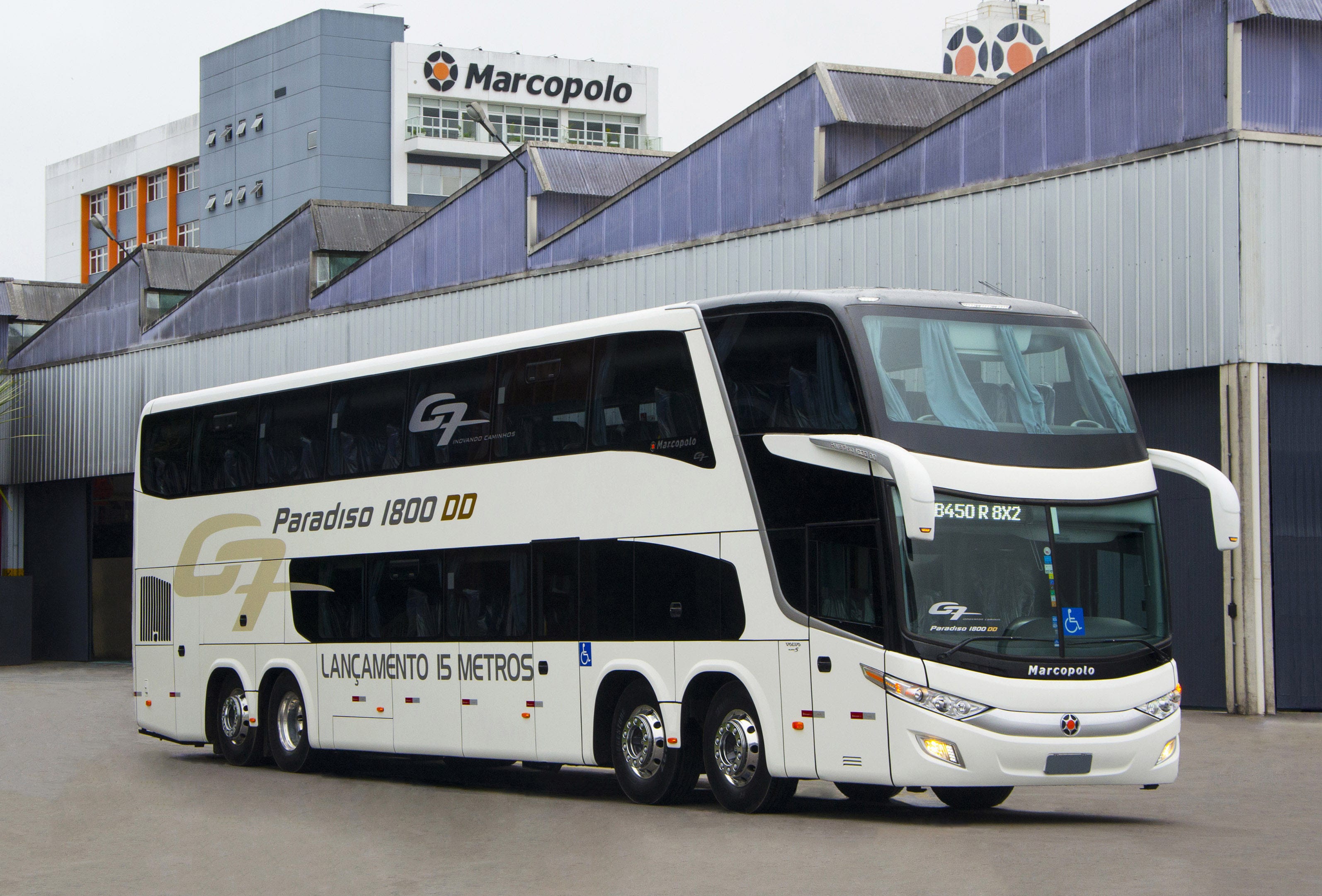 Marcopolo lança primeiro ônibus brasileiro com 15 metros de comprimento ...