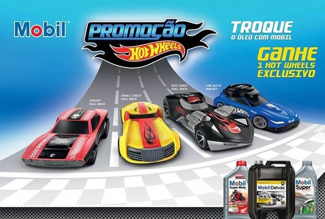 Promoção Mobil Hot Wheels presenteia consumidores após troca de óleo ...